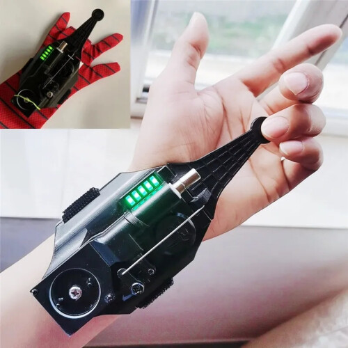Upgraded Handmade Home Coming Spiderman Magnet LED Web Shooter Cosplay ...