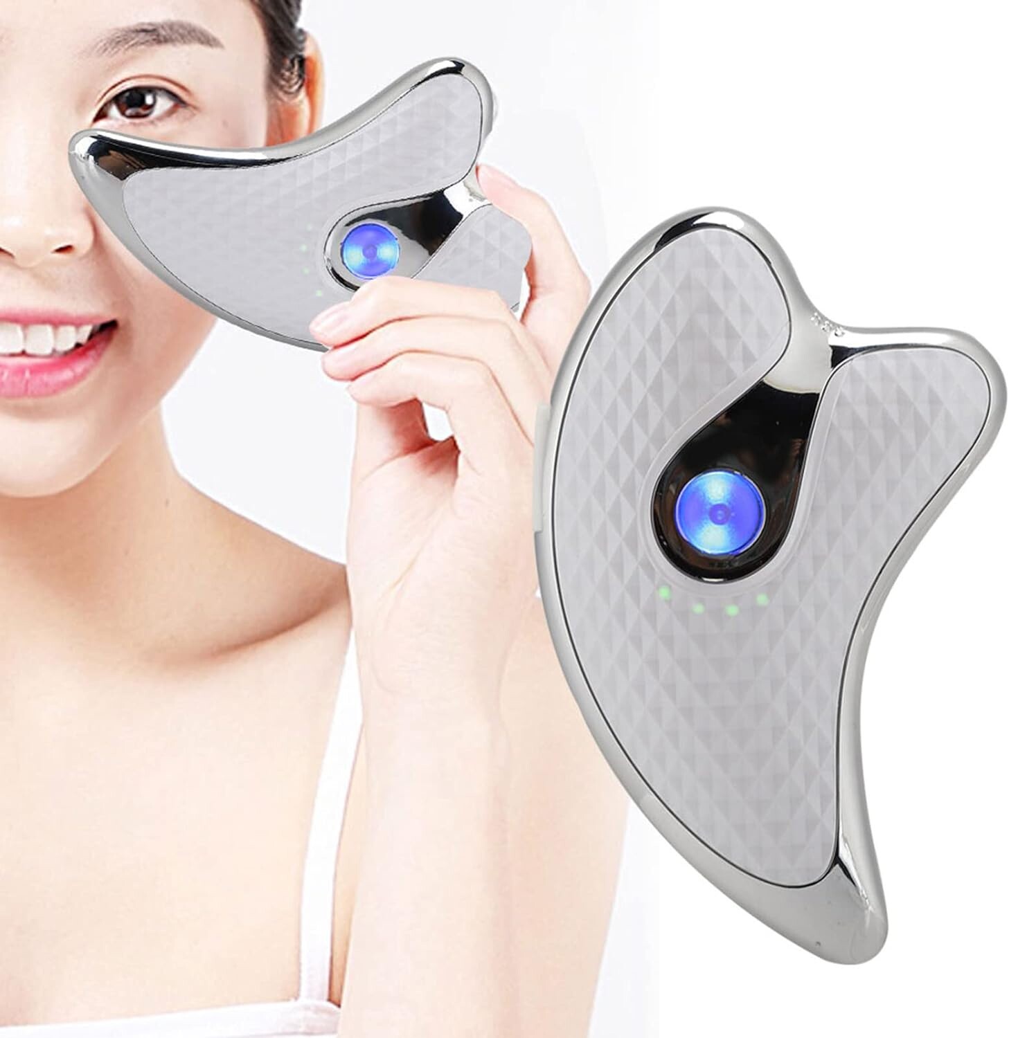 Chronus Gua Sha Facial Tool, Electric Gua Sha, Face Sculpting Tool, Microcurrent Facial Scraper ...