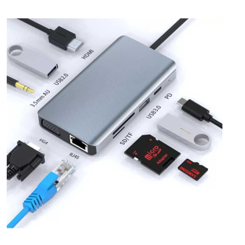 Chronus USB C Laptop Docking Station Monitor, 9 in 1 Type C Hub ...