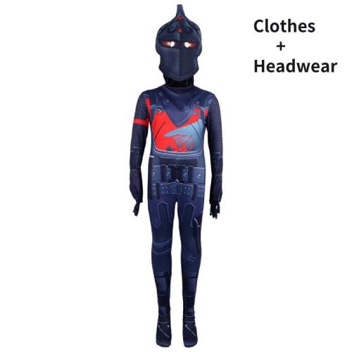 (Red Black, 120) Fortnite Cosplay Costume Game Character Dress Jumpsuit ...