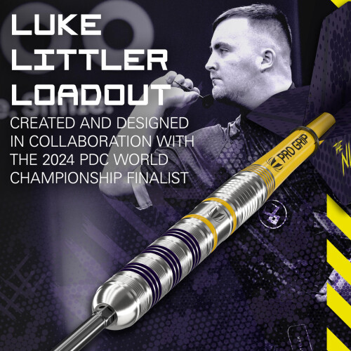 Target Darts Luke Littler Loadout 90% Tungsten Steel Tip Darts Set ...