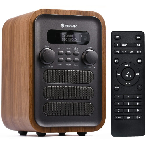 Denver DAB-48 Bluetooth DAB Radio With Remote Control - DAB/DAB+ ...