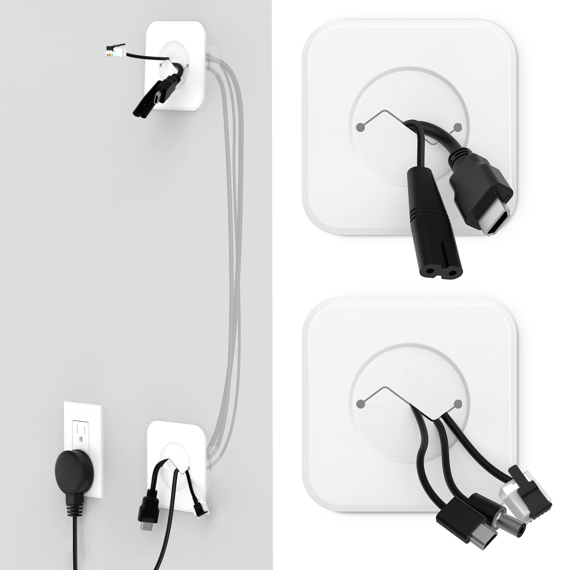 HomeMount TV Wire Concealer - Wall-Mounted Cable Organizer Kit, Hide TV ...