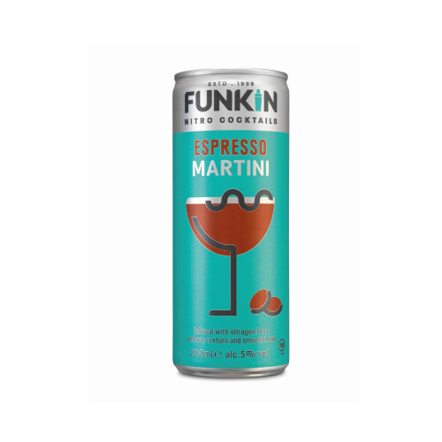 Funkin Espresso Martini Pre-Mixed Cocktail Cans 200 ml (Case of 12 ...