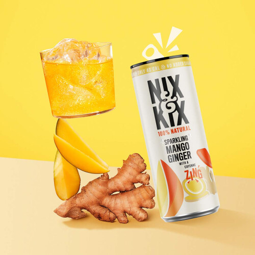 Nix & Kix | 24 Can Mixed Pack | Natural Flavoured Sparkling Water ...