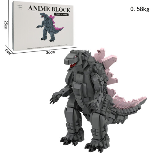 (Gossila) Godzilla Vs Kong 2 Building Blocks Set Diy Toy Abs Plastic ...