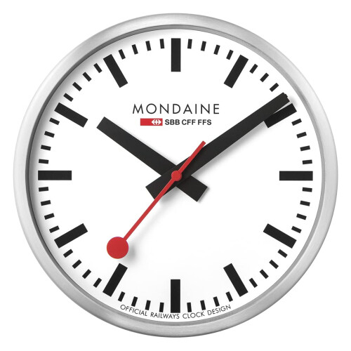 Mondaine - Wall Clock A990.CLOCK.16SBB 25cm - Official Swiss Railways ...