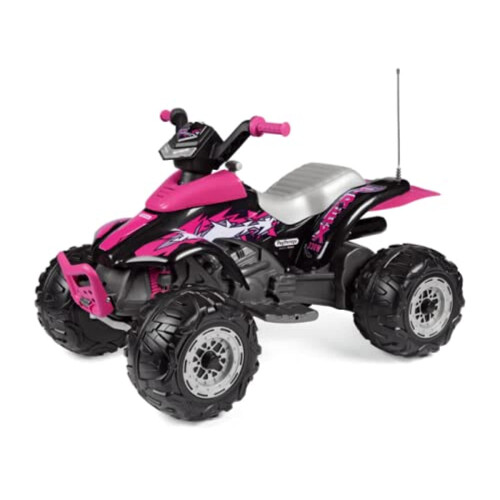 Peg Perego USA Children's 12V Corral T-Rex 330W Quad, Pink IGOR0101 on ...