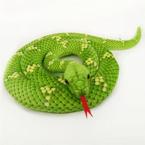 (Green Anaconda, 300cm/118.11in) Plush Snakes Giant Toy Simulated ...
