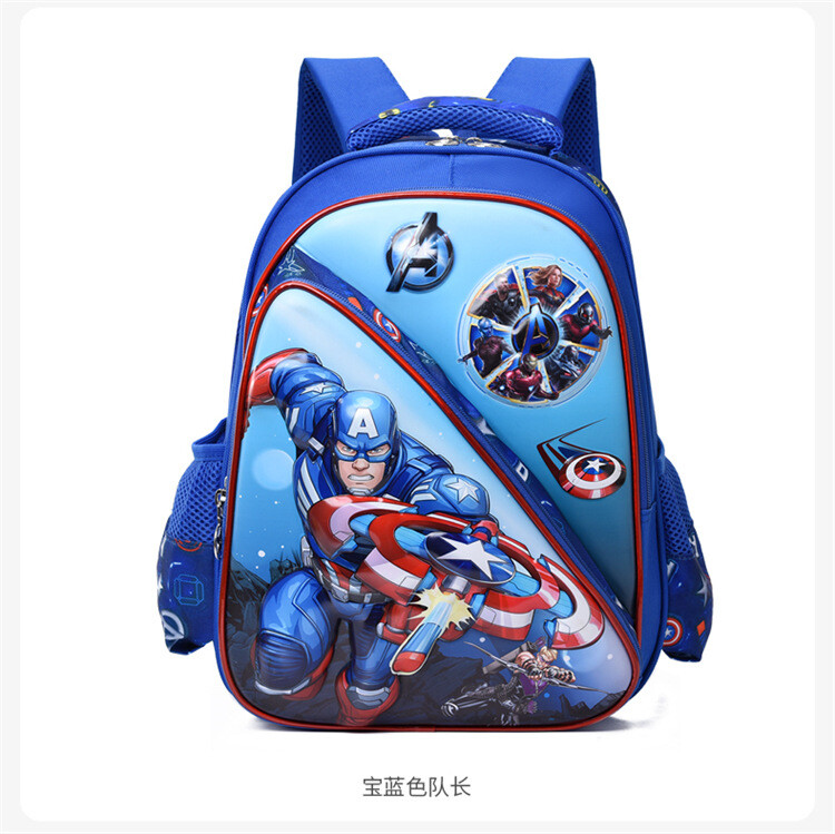 (Royal Blue Captain) Whimsical 3d Cartoon Character Backpack For Kids ...