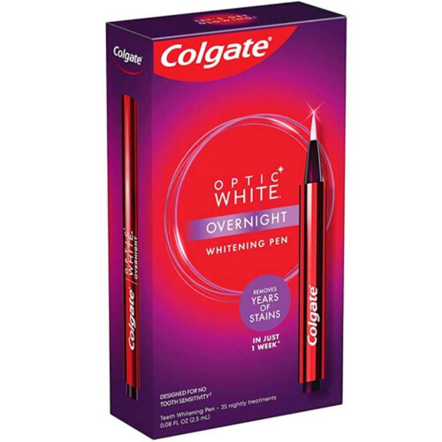 Colgate Optic White Overnight Teeth Whitening Pen, Effective Whitening ...