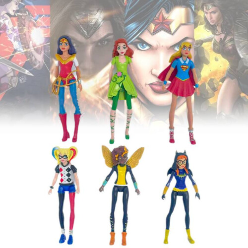 Justice League Supergirl Wonder Woman Action Figures Set Model Doll on ...