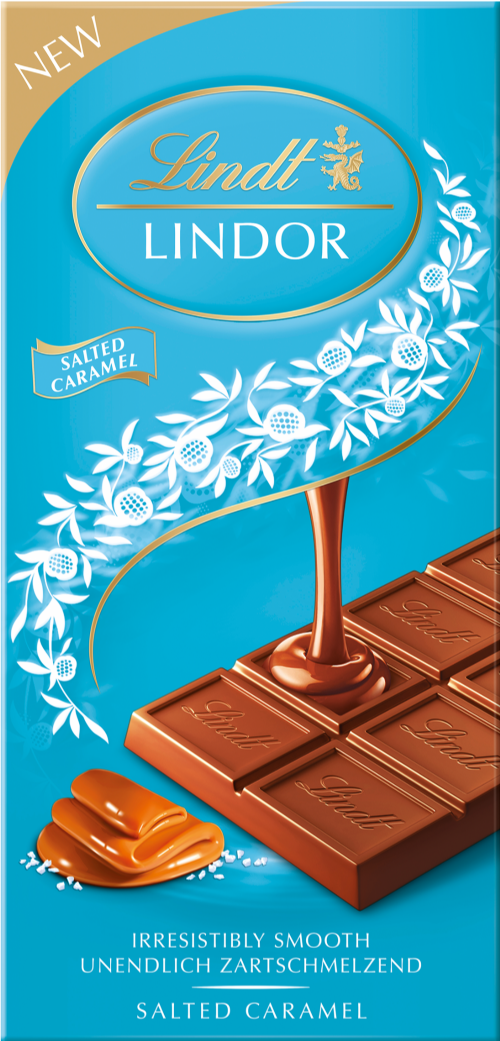 LINDT Lindor Bar Salted Caramel 100g (Pack of 18) on OnBuy