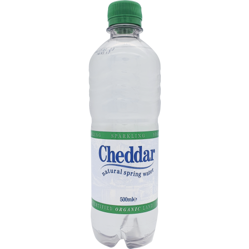 CHEDDAR Natural Spring Water - Sparkling PET 500ml (Pack of 24) on OnBuy