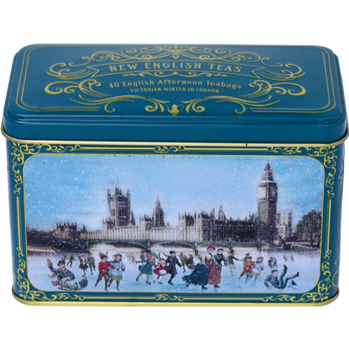 NEW ENGLISH TEAS Eng Aft. Victorian Winter/London Tin 40 T/B (Pack of 8 ...