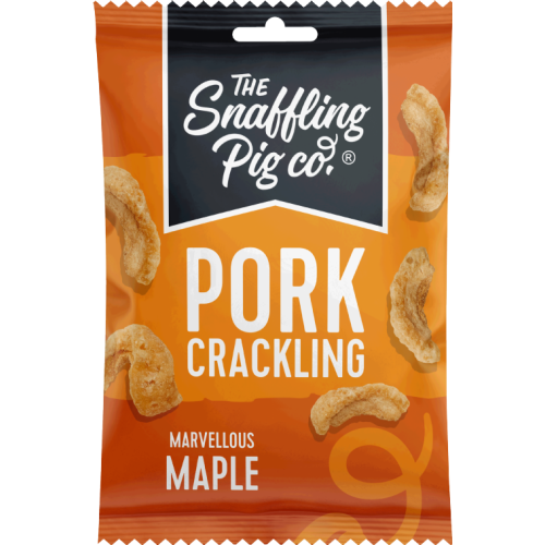 SNAFFLING PIG Pork Crackling - Marvellous Maple 40g (Pack of 12) on OnBuy