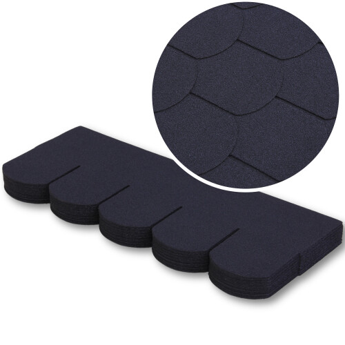 (Graphite, Fish Scale) Premium Bitumen Roof Felt Shingles Heavy Duty ...