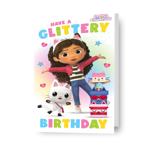 Gabby's Dollhouse 'Glittery' Birthday Card on OnBuy