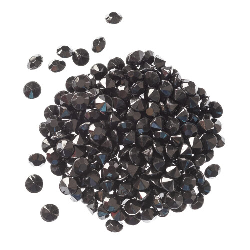(Black, 4000pcs) Table Scatters Acrylic Crystals Bling Diamond Wedding ...