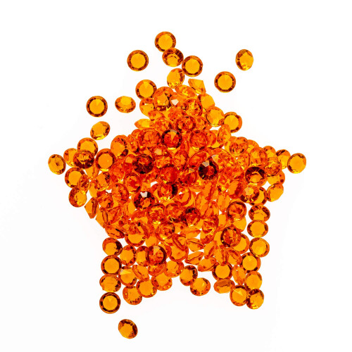 (Orange, 4000pcs) Table Scatters Acrylic Crystals Bling Diamond Wedding ...