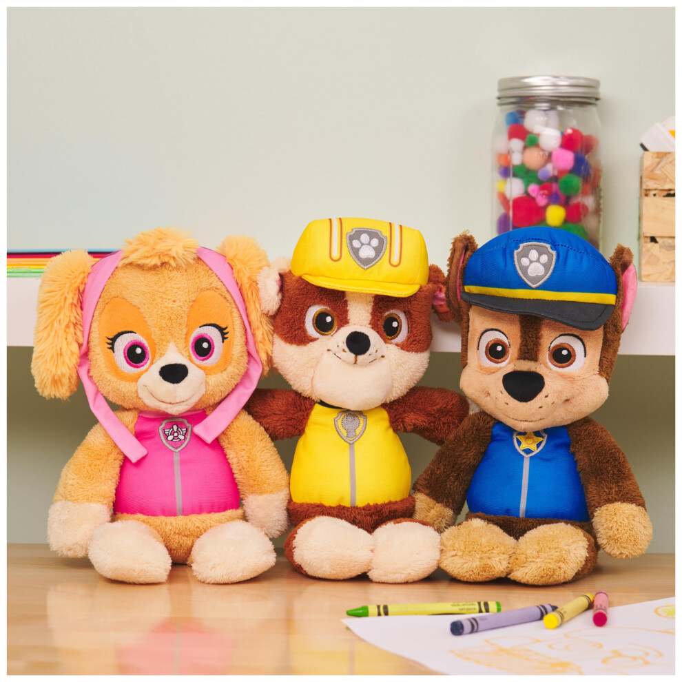 GUND PAW Patrol Official Rubble Take Along Buddy Plush Toy Premium Stuffed Animal for Ages 1 and Up Yellow Brown 33.02cm on OnBuy