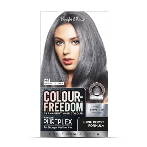 Colour Freedom Metallic Graphite Grey Permanent Hair Dye with PurePlex ...
