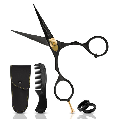 Beard Scissor- Stainless Steel Scissor for Beard and Moustache - Extremely Sharp - Trim ...