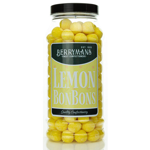 Original Lemon BonBons Retro Sweets Gift Jar By Berrymans Sweet Shop ...