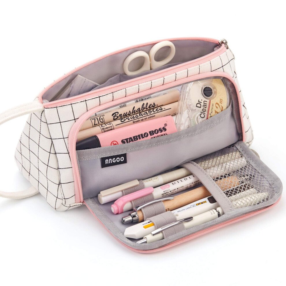 Big Capacity Pencil Case Large Pencil Pen Pouch Bag High Storage Case Middle School College Office Organizer for Student Teens Girls Adults on OnBuy