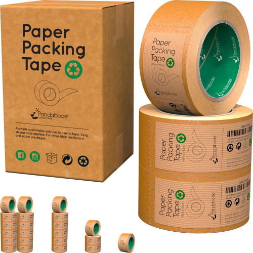 Kraft Paper Packing Tape 48mm x 50m | Brown Paper Tape for Strong ...