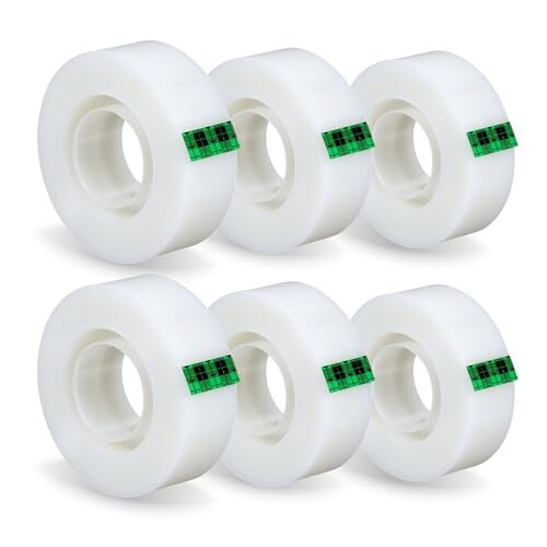 Magic Tape, 6 Rolls , 19 mm x 33 m - General Purpose Sticky Tape for ...
