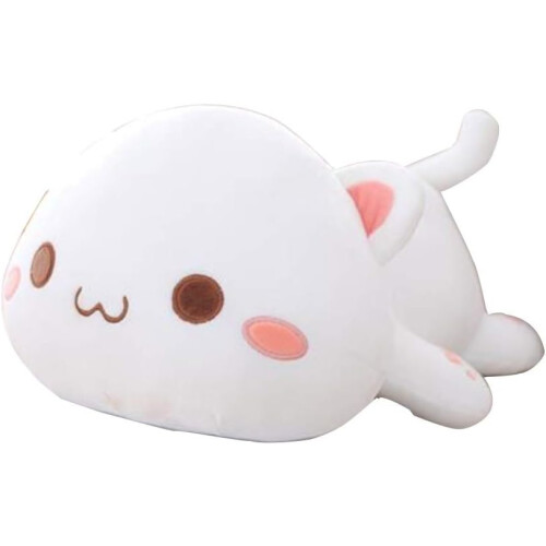 (White-A) OUKEYI Cute Kitten Plush Toy Stuffed Animal Pet Kitty Soft ...