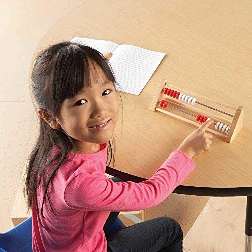 hand2mind 20-Bead Wooden Rekenrek Abacus, Colored Abacus for Kids Math ...