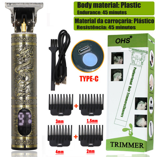(OHS XL1 Dragon) Dragon Vintage Cordless Professional Hair Clippers ...