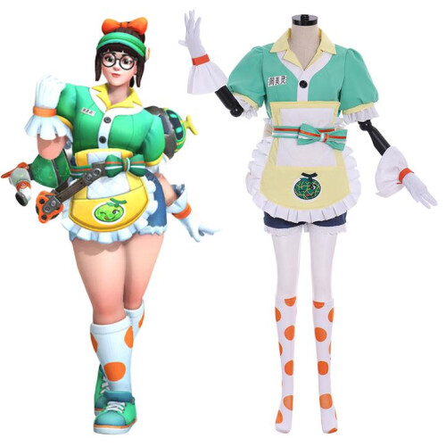 (XL) Mei Cosplay Costume Honeydew Skin Suit on OnBuy