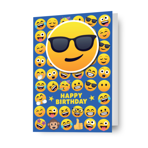 JoyPixels Emoji 'Happy Birthday' Card on OnBuy