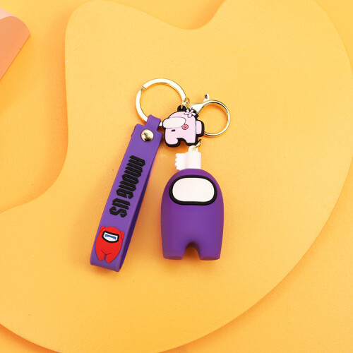 (StyleG) Among Us Keychain Fun Silicone Cartoon Gift For Graduation And ...