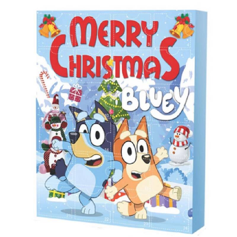 (Blue Cheer) Christmas Bluey Advent Calendar Contains 24 Gifts Box Toys ...