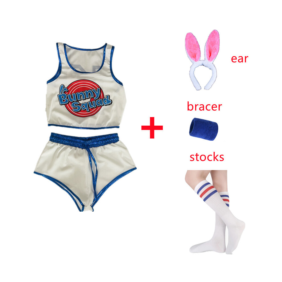 (05, L) Space Lola Bunny Rabbit Cosplay Costume Rabbit Bunny Jam ...