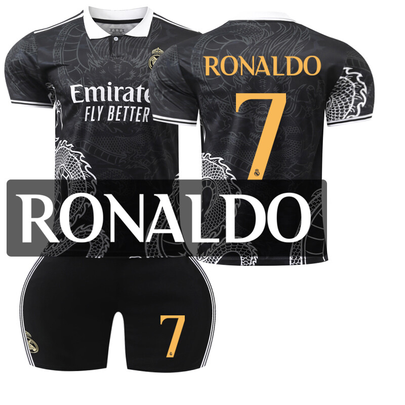 (26, Black 7C) 2025 Mens Kids Football Jersey RONALDO 7# BELLINGHAM 5 ...
