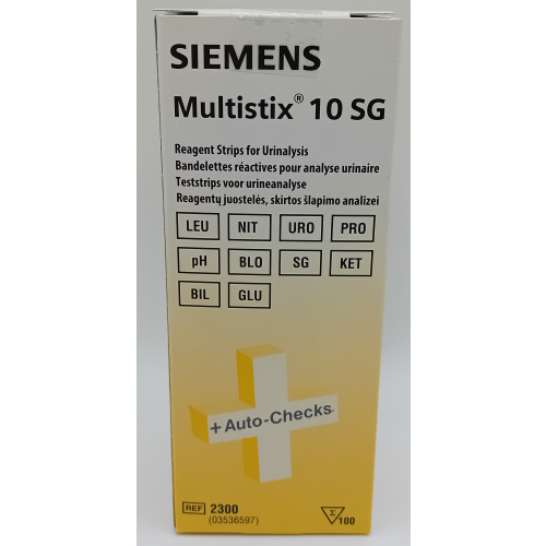 Multistix 10SG Urine Test Strips – Box of 100 (REF 3536597), 10 ...