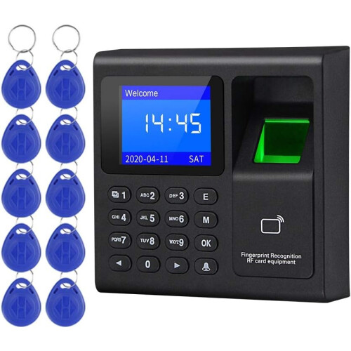 Intelligent Biometric Fingerprint Time Attendance Machine Time Clock ...