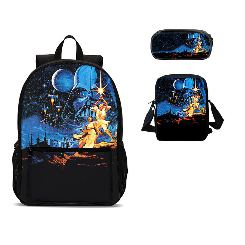 Star Wars School Backpacks Set Insulated Lunch Bag Crossbody Bag Pencil ...