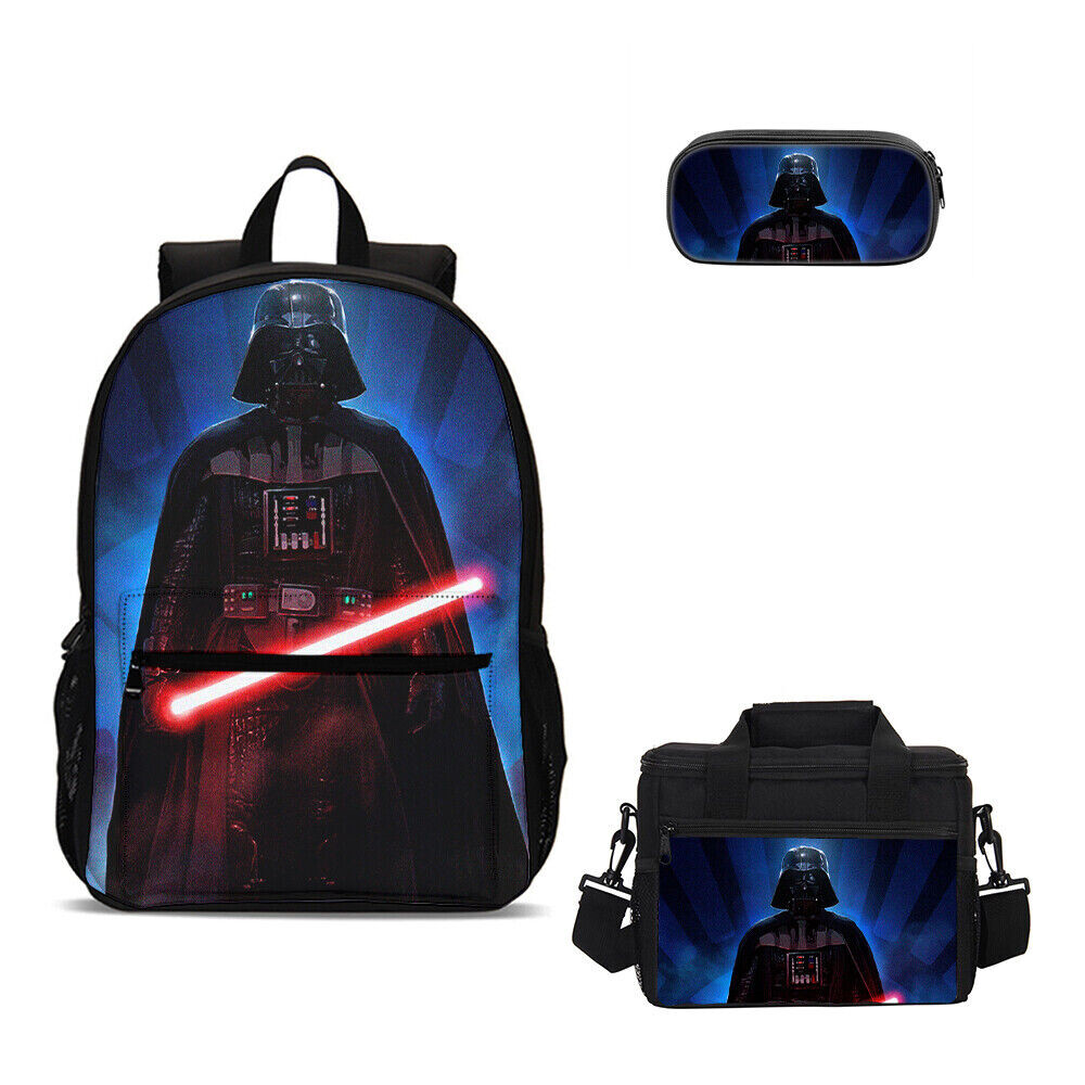 Darth Vader Star Wars Backpack Set Insulated Lunch Bag Crossbody Bag ...