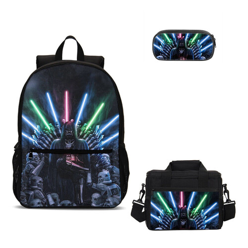 Darth Vader Star Wars Backpack Set Insulated Lunch Bag Crossbody Bag ...