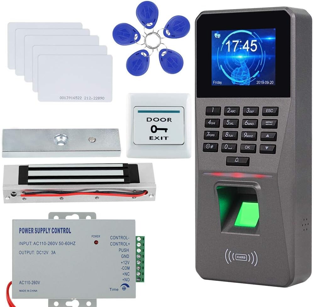 2.4 Inch USB/TCP/IP/ RS485 RFID Biometric Fingerprint Reader Door Lock ...