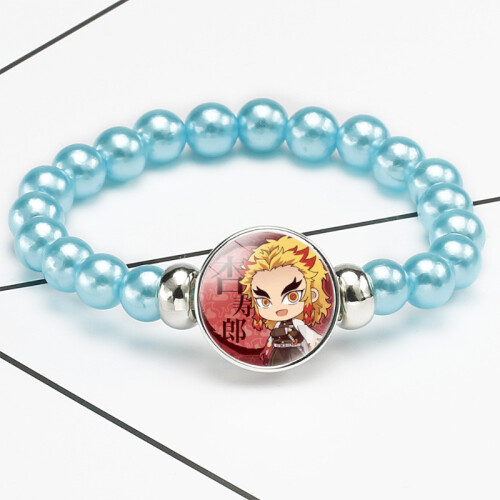 (Blue13) Fashionable Blue Elastic Bracelet Featuring Zenitsu From Demon ...