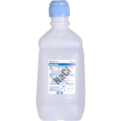 Baxter Sterile NaCl Sodium Chrolide (Saline) 1000ml x 1 Bottle - REF ...