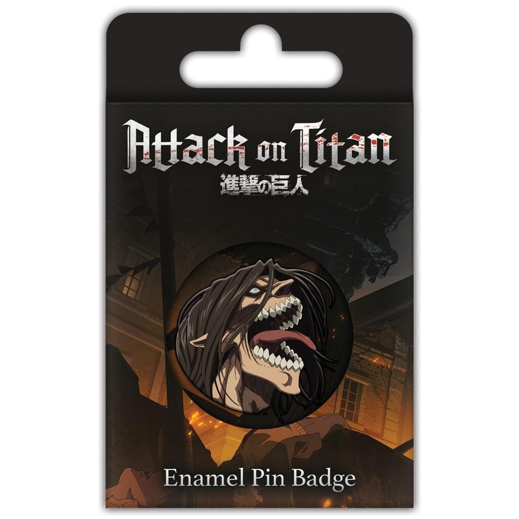 Attack on Titan Eren Titan Rage Enamel Badge on OnBuy