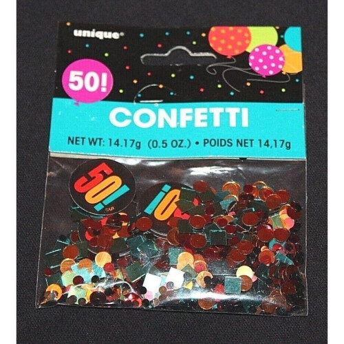 Unique Party Cheer 50th Birthday Confetti on OnBuy